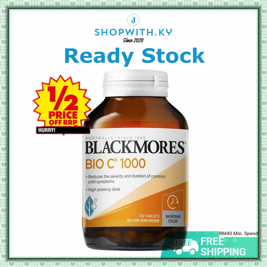 [现货+包邮 Date: 08/2027] Blackmores 维生素C Bio Vitamin C 1000mg 150 Tablets ...