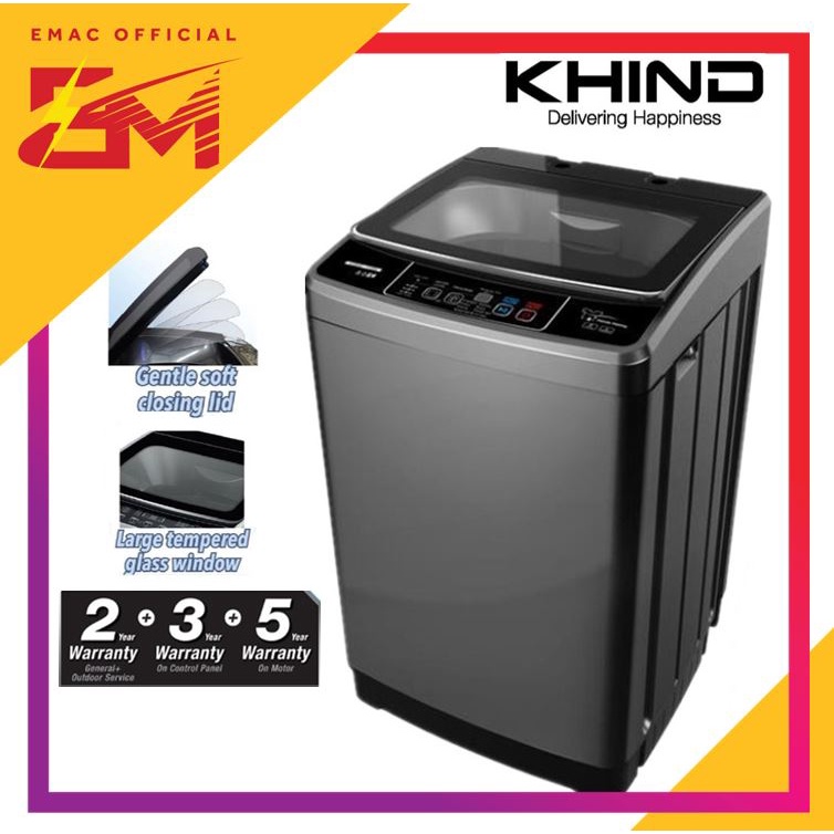 Khind Fully Auto Washing Machine (12kg) WM120A / (10KG) WM100A / (8KG ...