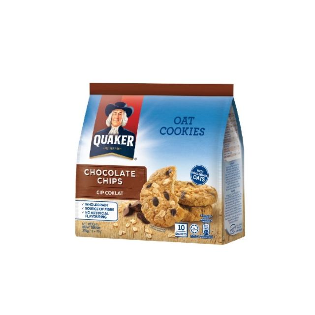 Quaker Oat Cookies Chocolate Chips 270g | Shopee Malaysia