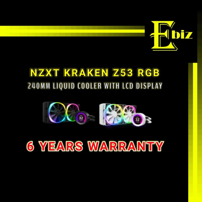 NZXT KRAKEN Z53 RGB 240MM LIQUID COOLER WITH LCD DISPLAY | Shopee Malaysia