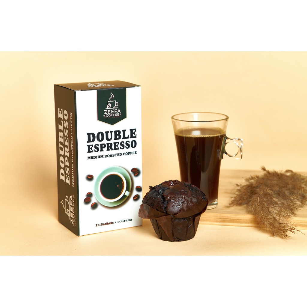 ZEEFA COFFEE INSTANT COFFEE DOUBLE ESPRESSO/SALTED CARAMEL | Shopee ...