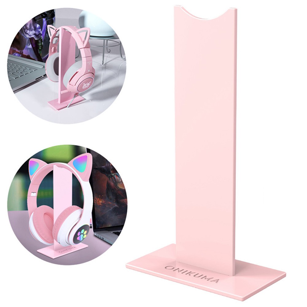 Pink Cat Wireless Headphones Holder Rack Gaming Headset Stand Support ...