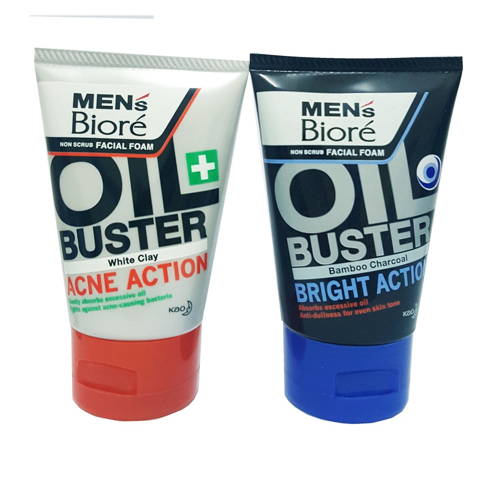 MEN BIORE FACIAL FOAM OIL BUSTER (NON SCRUB) 40GM | Shopee Malaysia