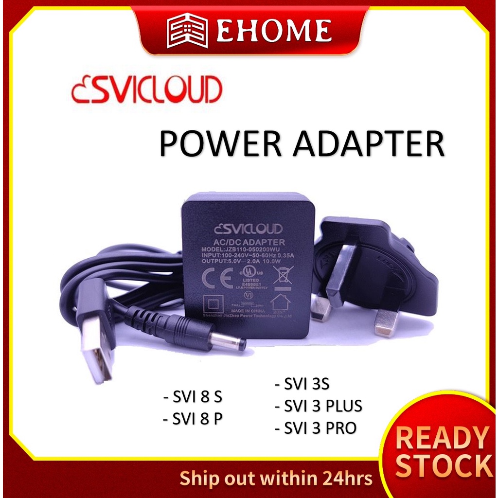 Svi Cloud Charger /Power Adapter 3S 3 Plus 3 Pro 8P 8S Original 3 Pin ...