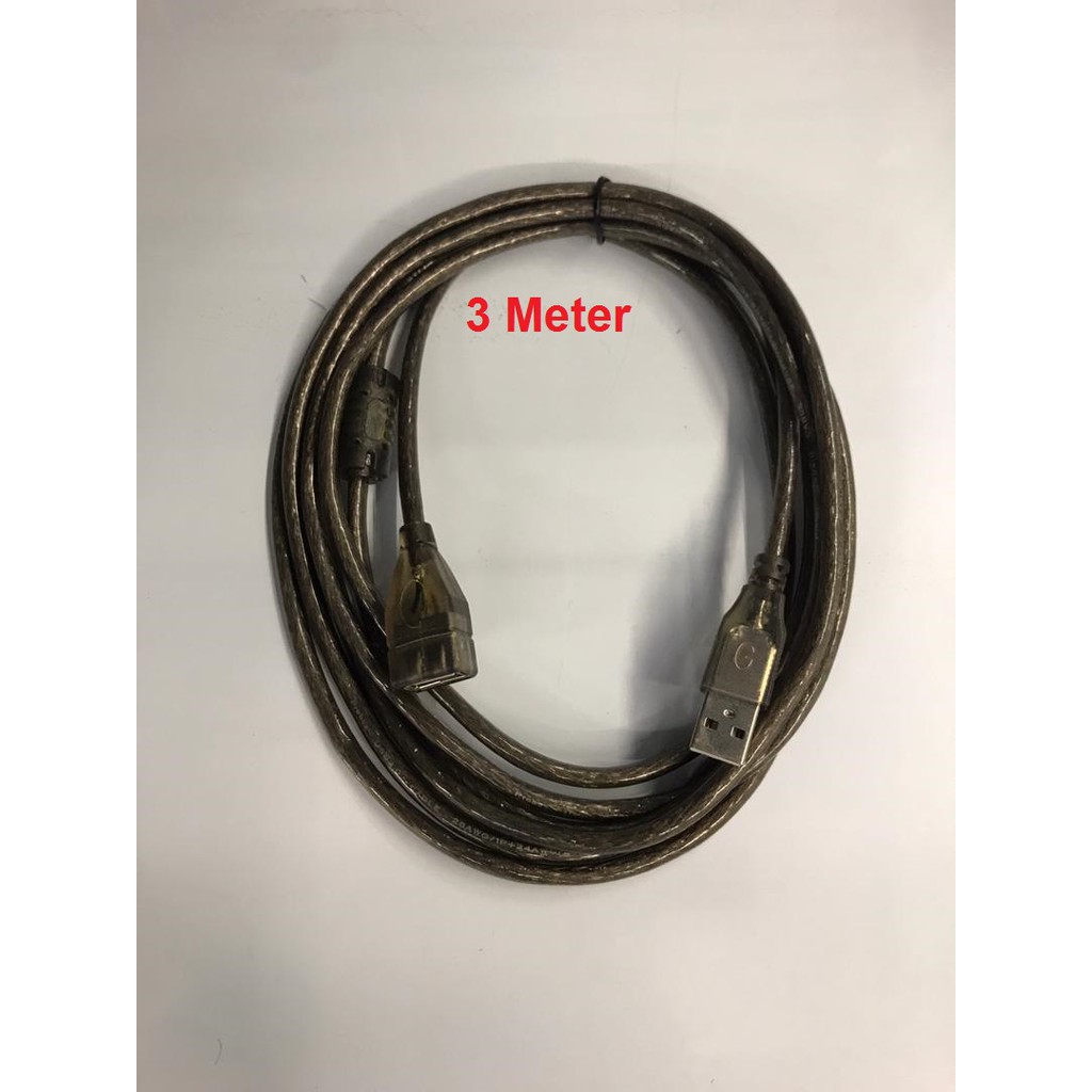 Probex usb 2.0 extension cable (male) to (female) - 3 meter | Shopee ...