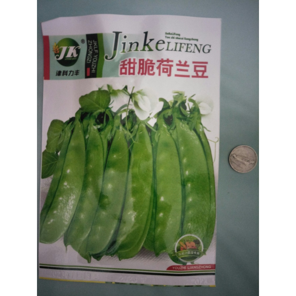E2 🌟 10 free 1🌟 Biji Benih Sayur Kacang Salji 10G /Snow Pea/荷兰豆 ...