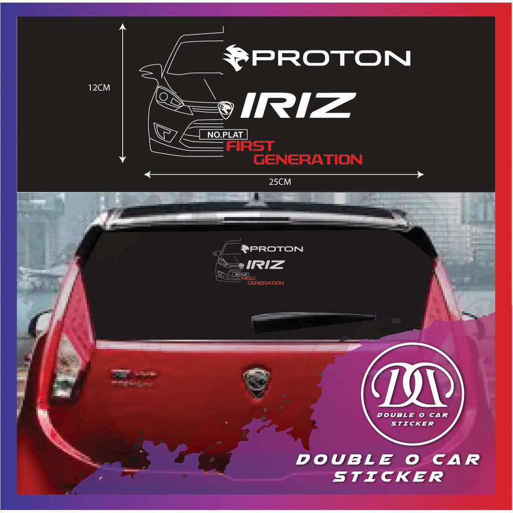 [Ready stock]PROTON IRIZ LINE SHAPE HIGH GRADE STICKER KI00129(PM NO ...