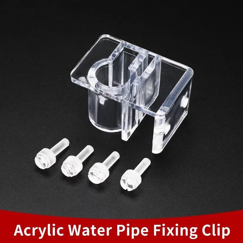 Aquarium Inflow Outflow Tube Holder Acrylic Fix Hose Pipe Mount ...