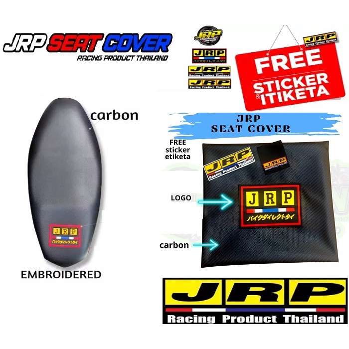 SUZUKI ADDRESS JRP BOX RUBBERIZE LOGO DRY CARBON SEAT COVER WITH ...