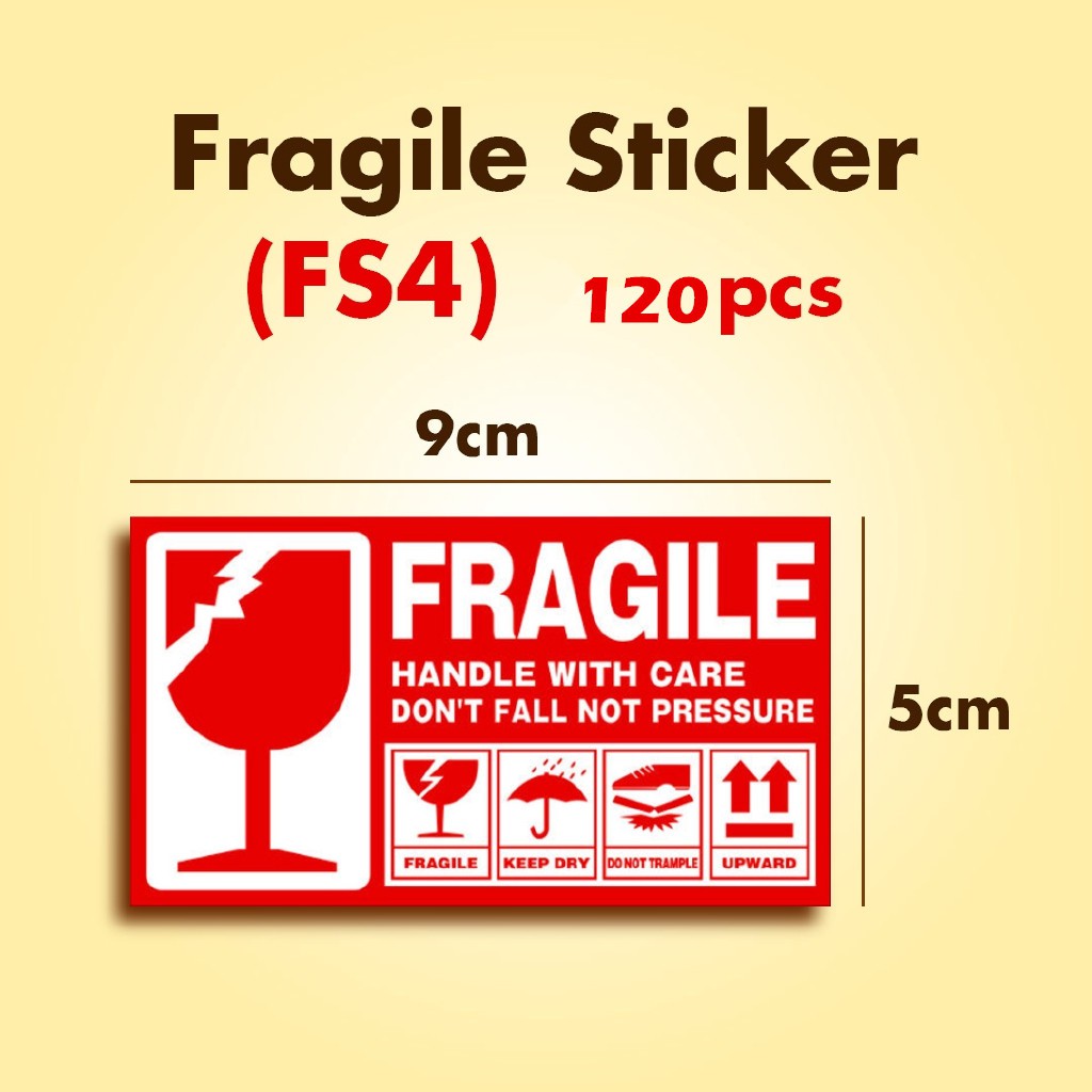 🇲🇾 🏆 120pcs Fragile Urgent Warning Handle With Care Dont Stack Drop ...
