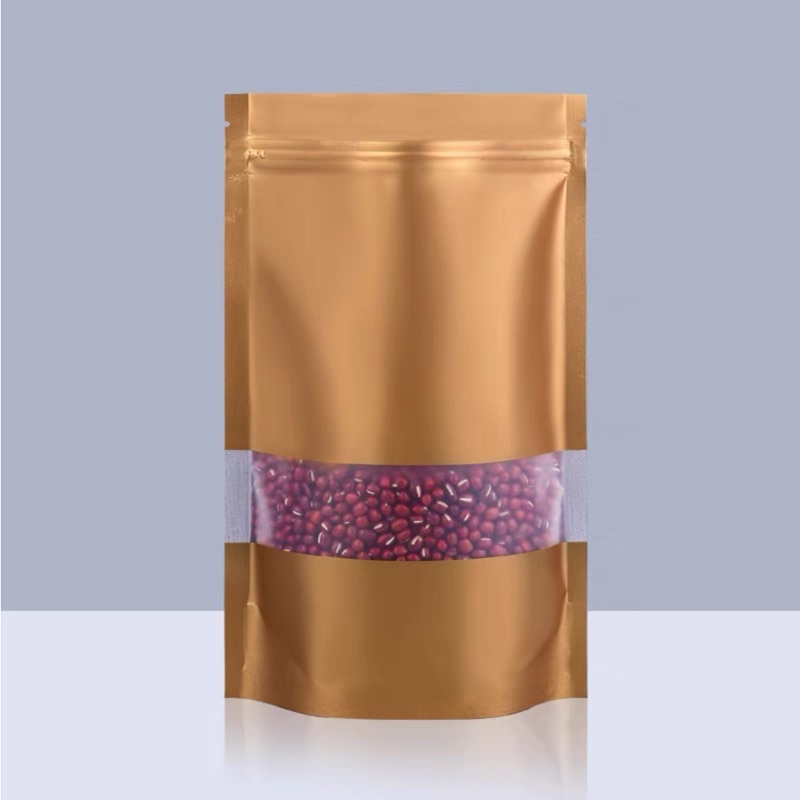 50pcs Colour Matte Zip lock Bag with Window/ Colour Aluminium Stand Zip ...