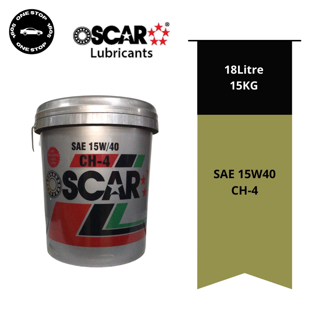 OSCAR SAE 15W40 CH-4 ENGINE OIL (18LITRE) LUBRICANTS | Shopee Malaysia