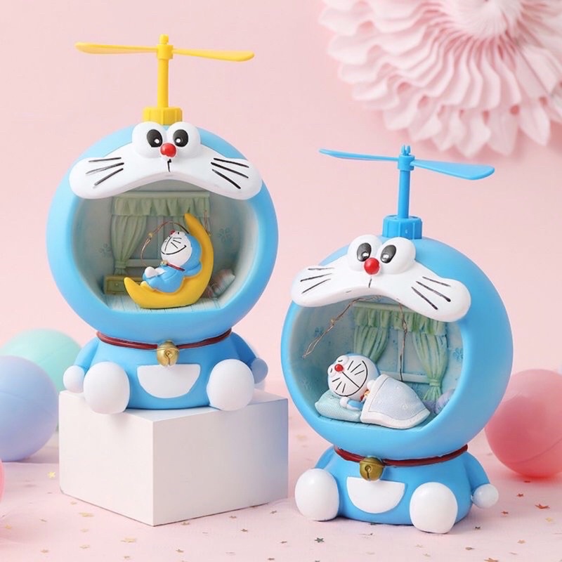 [ 𝗖𝗼𝗶𝗻𝘀 𝗯𝗮𝗻𝗸 + 𝗟𝗲𝗱 𝗹𝗶𝗴𝗵𝘁 ] Doraemon Piggy Bank Night Light 2 in 1 ...