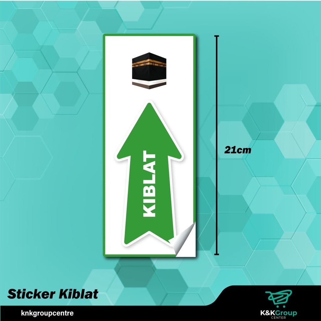 Sticker Kiblat Qiblat Sign Arah Kiblat BESAR | Shopee Malaysia