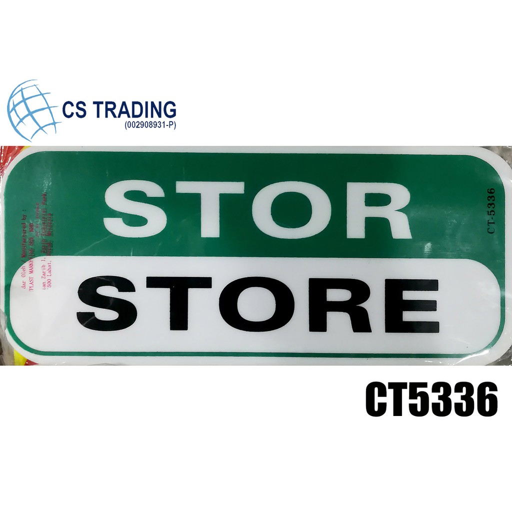 Stor Store Signboard Plastic Notice Display Plate | Shopee Malaysia