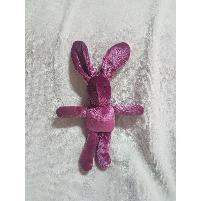 Maroon Bunny Rabbit Plush Soft Toy / Bag Hanger | Shopee Malaysia