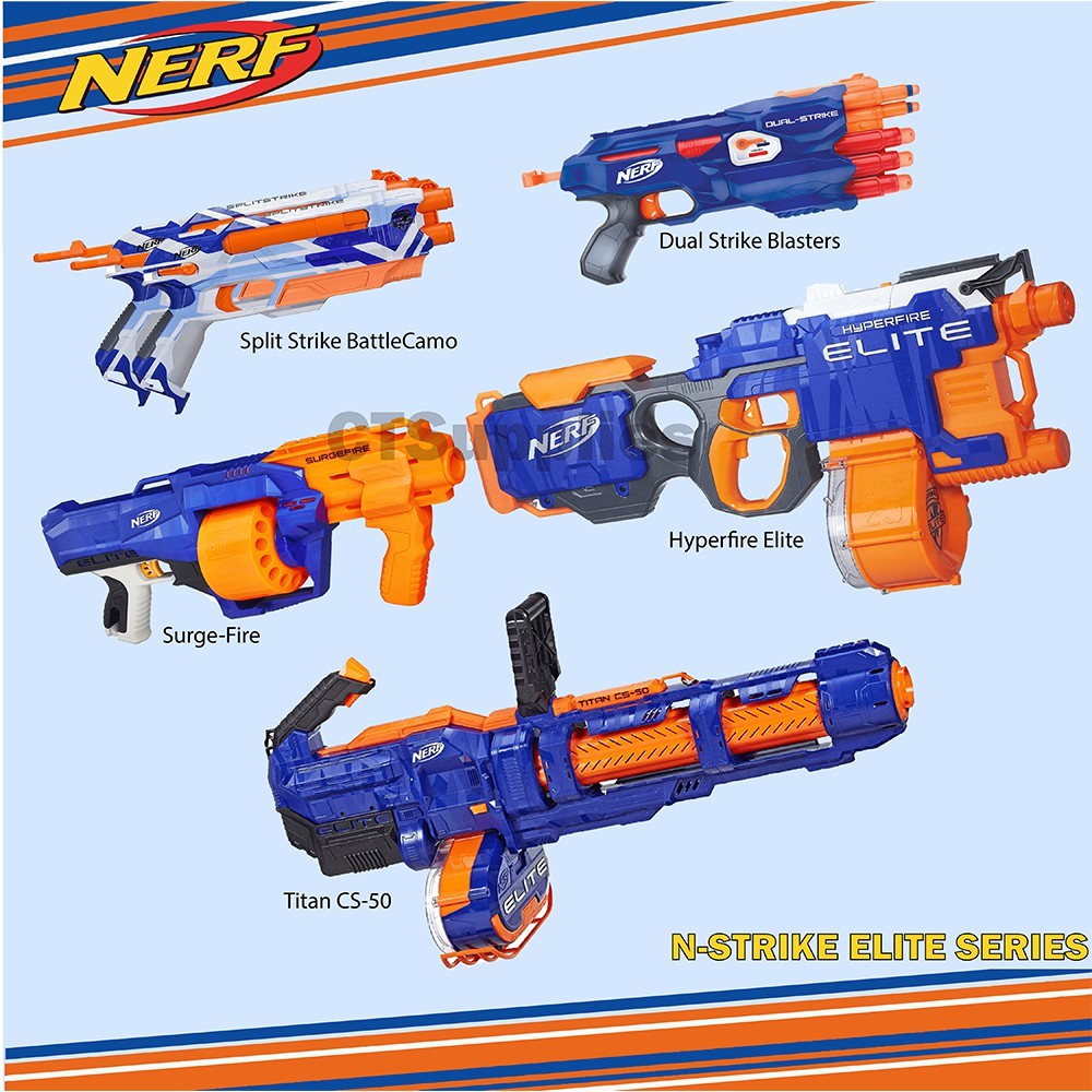 🔥READY STOCK 🎁 NERF N-Strike Elite Series Toy Gun Soft Bullet Blast ...