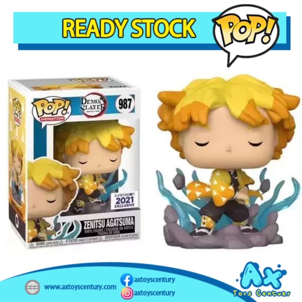 Funko Pop! Animation: Demon Slayer - Zenitsu Agatsuma #987 100% Genuine ...
