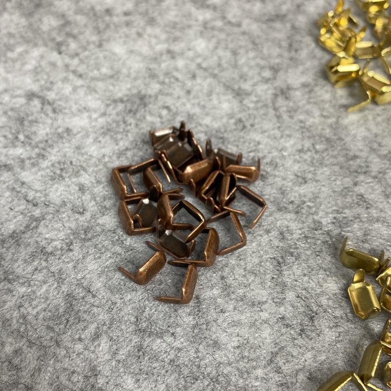 Leather Staples Two Prong Belt Clip Loops Keeper Connect Fastener ...