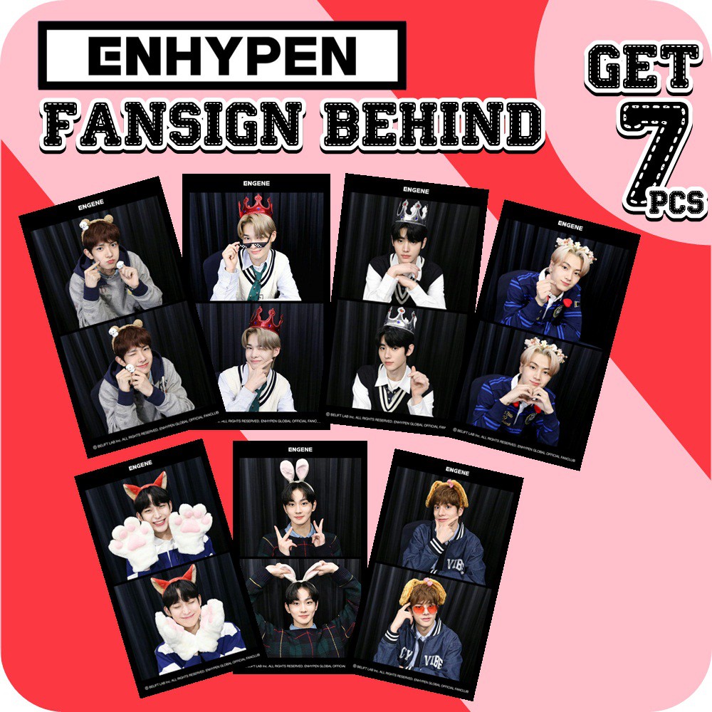 Enhypen 7pcs Fansign Behind ENHYPEN Photostrip | Shopee Malaysia