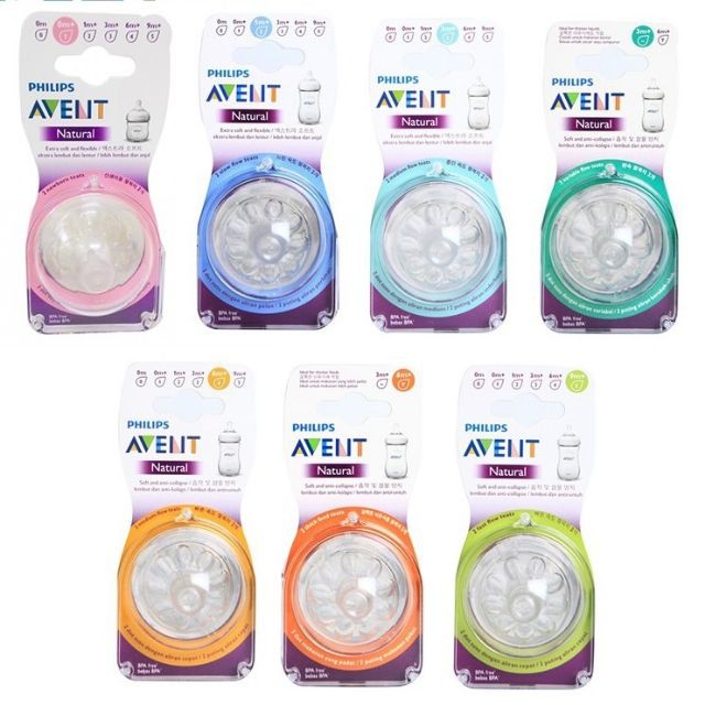 Original Puting Avent Philips Avent Natural Teat Twin Pack 2pcs Pack
