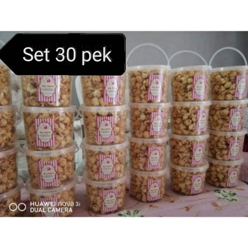 Set 30 atau 40 pek Popcorn goodies sukaramai Caremel Lemak Manis bucket ...
