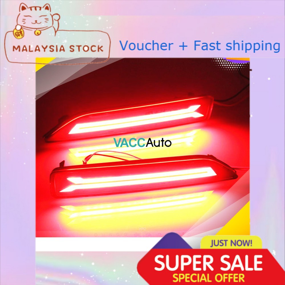 Honda BR-V / BRV 2016 - 2021 Rear Reflector Lamp Rear Bumper Car ...