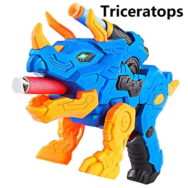 ASE Soft Bullet LED Dinosaur 3D Transform Design Blaster & Toy Gun ...