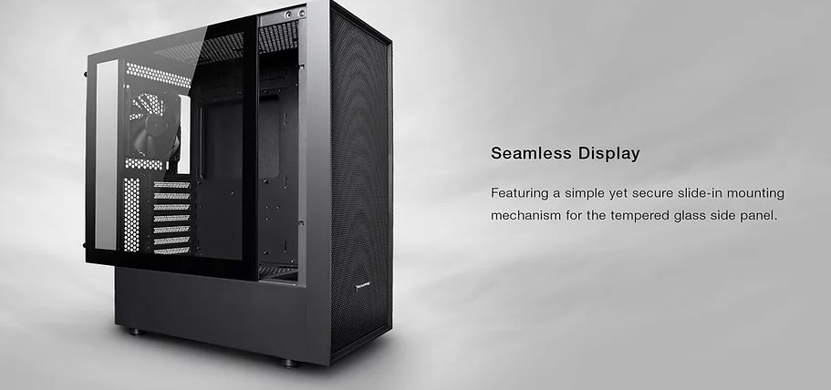 REXTECH TECWARE NEXUS AIR TG / STEEL ATX Gaming Case (Black / White ...