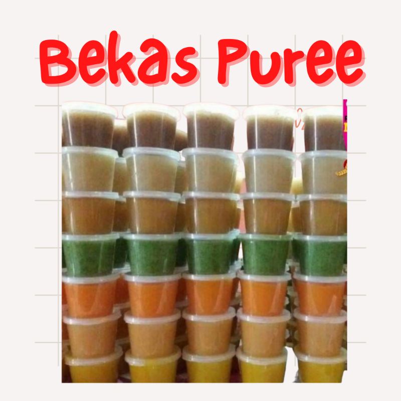 Bekas puree bayi 1oz x 100pcs/ puree container / bekas makanan bayi ...