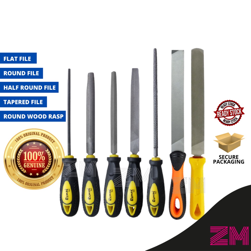 (6"/8"/10") Flat File / Round File / Tapered File / Half Round File ...