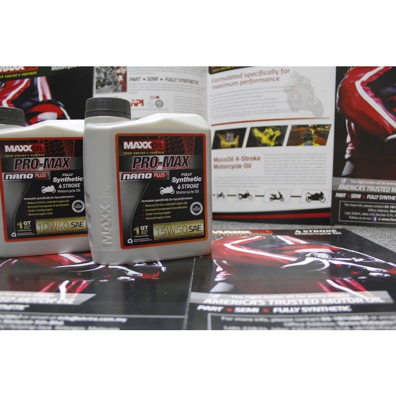 MAXX OIL PERFORMANCE OIL 15W50 10W40 FULLY NANO SYNTHETIC MINYAK ENGINE ...