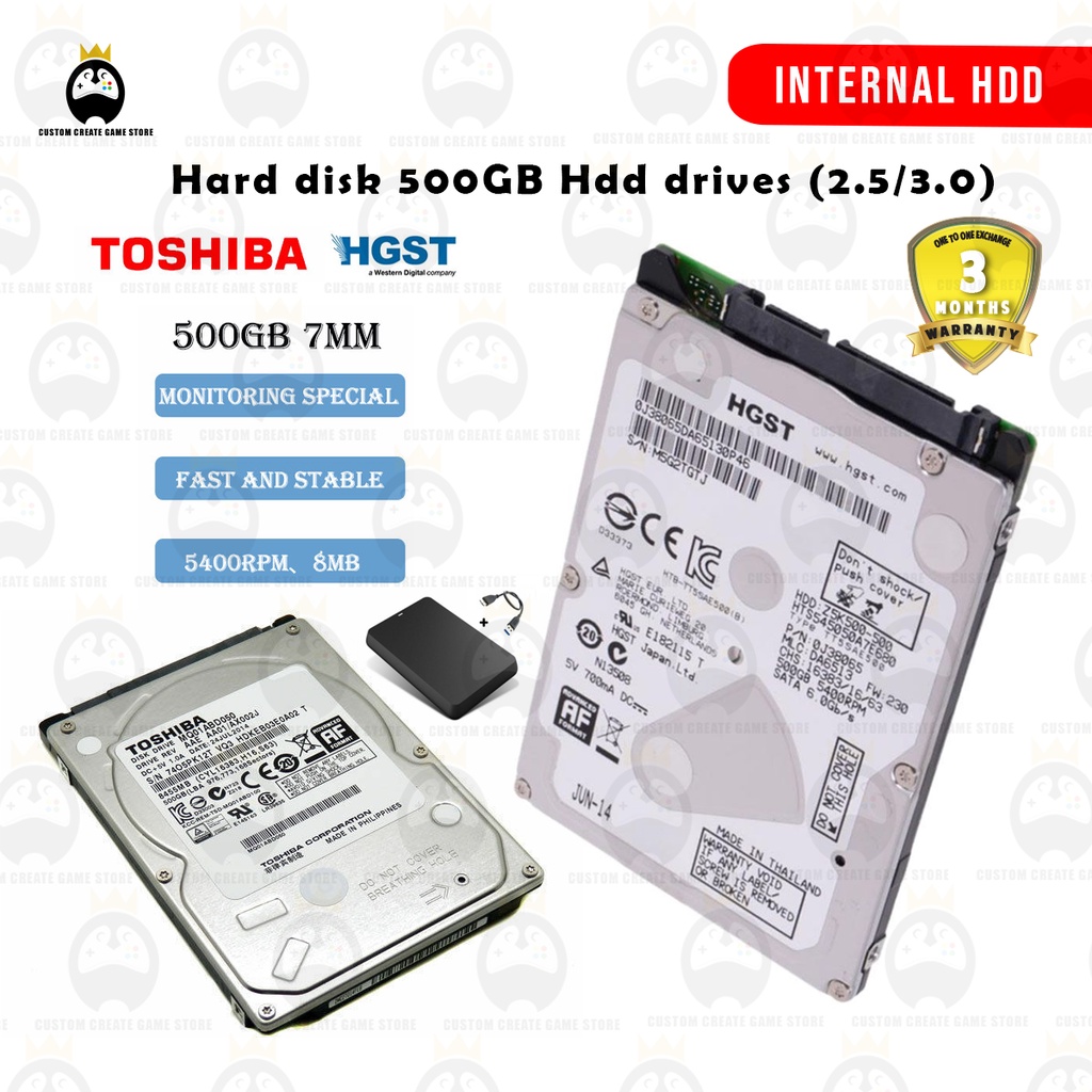 Mix Brand 500GB 2.5"mm SATA Laptop Hard Disk Drive HDD PS3 PS4 PS2 HDD ...