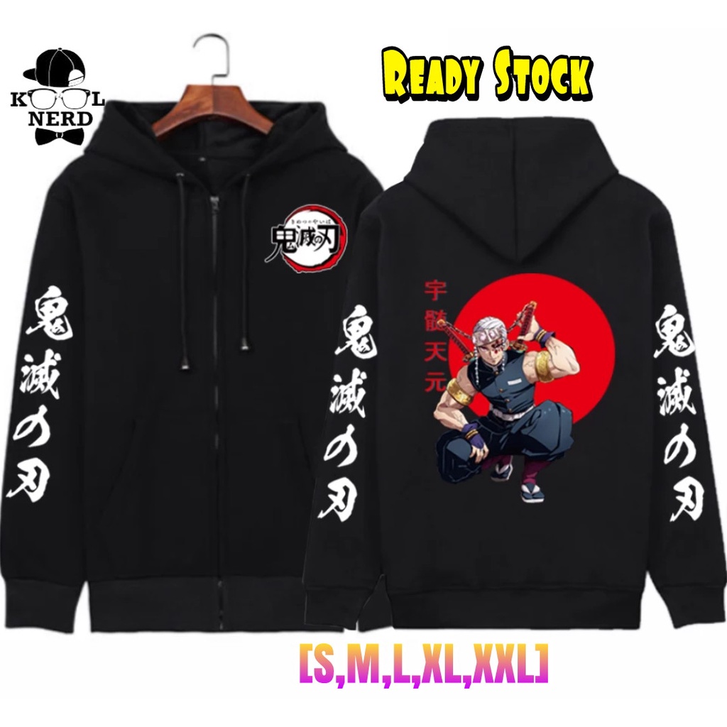 Japanese MANGA ZIPPER JACKET DEMON SLAYER UZUI TENGEN CHARACTER DEMON ...