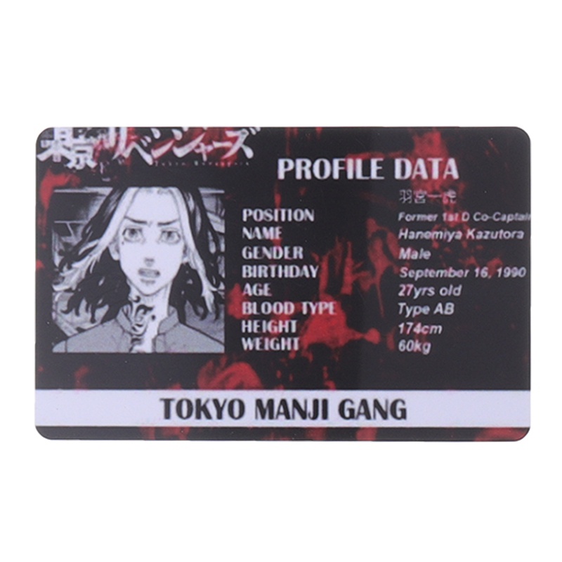 Tokyo Revengers Anime character ID PVC Cards Photocard Figure Cosplay ...