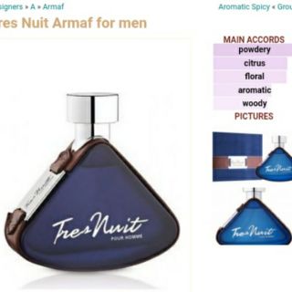 Armaf Tres Nuit Pour Homme For Men 100ML EDT (dupe Creed Green Irish ...