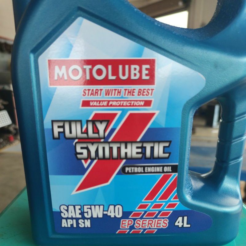 Motolube Fully Synthetic SAE 5W-40 Engoil（4L） | Shopee Malaysia