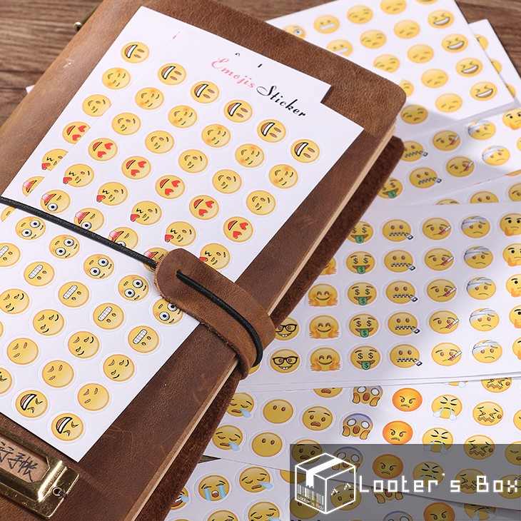 1 Sheet WhatsApp Android Emoji Emoticon Journal Photo Album Decoration ...