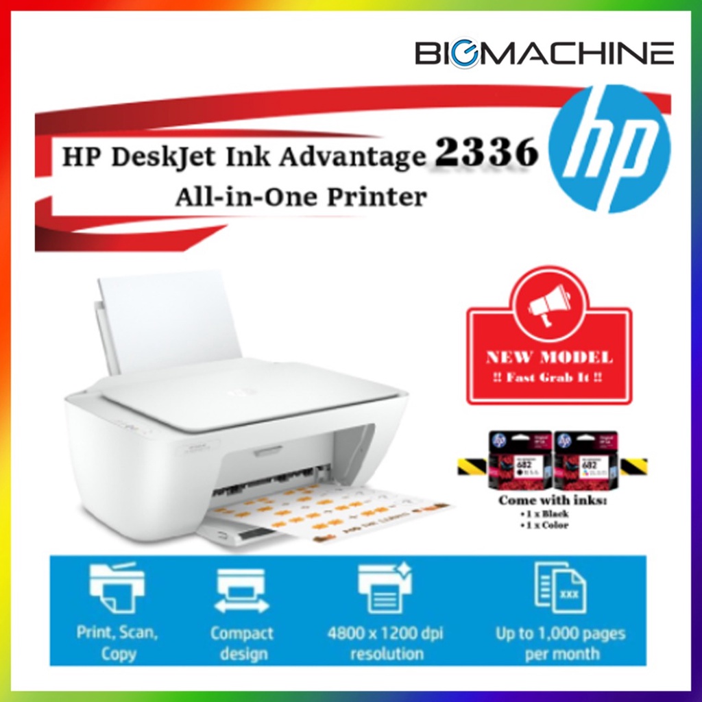 HP Deskjet 4175 WIFI | 2336 | 2776 (WIFI) Ink Advantage AIO Printer All ...