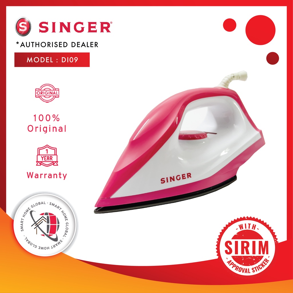 Singer DI09 Light Weight Dry Iron | Shopee Malaysia
