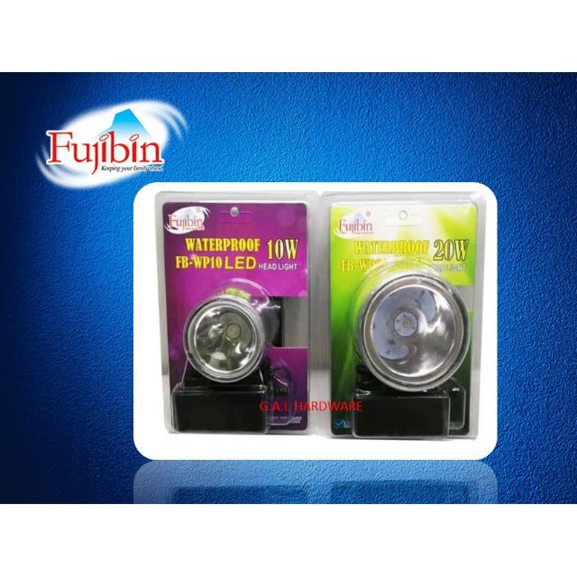 FUJIBIN High Power Rechargeable Weatherproof LED Head Lamp 10w ...