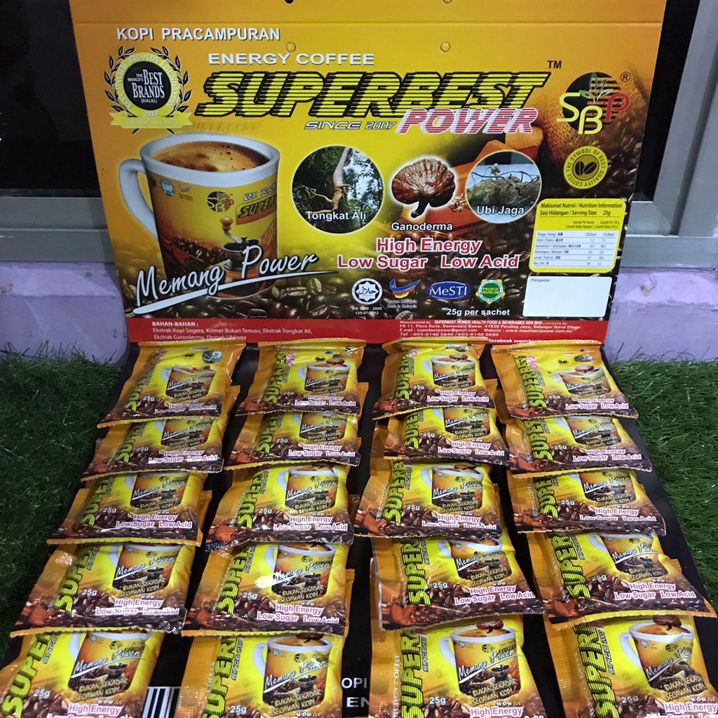 **READY STOCKS**( KOPI SUPERBEST POWER-PAPAN 20gX20 SACHET) | Shopee Malaysia