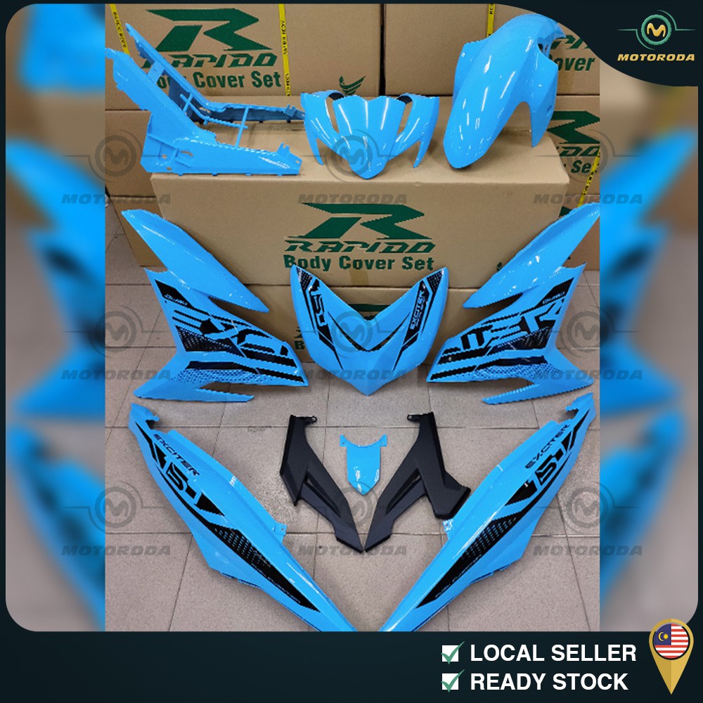 Rapido Cover Set Assembly Y15ZR V2 Exciter 4 King (36) (Sticker Tanam ...