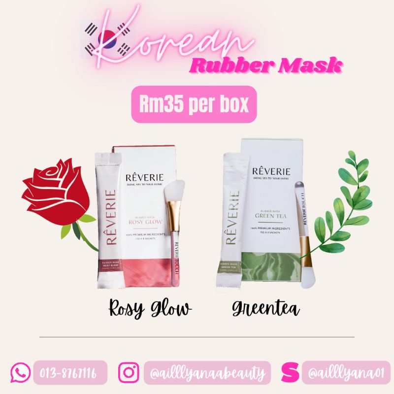 💫REVERIE RUBBER MASK 🧚🏻‍♀️ ( free masking tools) | Shopee Malaysia