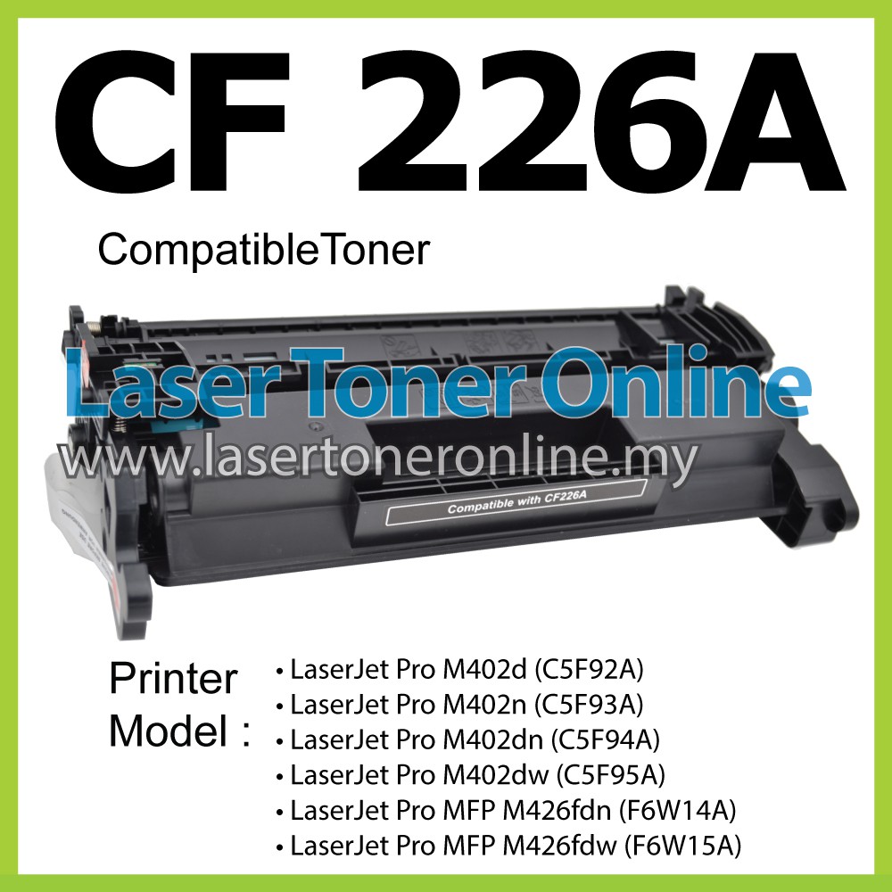 Compatible to H* CF226A CF 226A 26A H*26A CF226 LaserJet Pro M402n ...