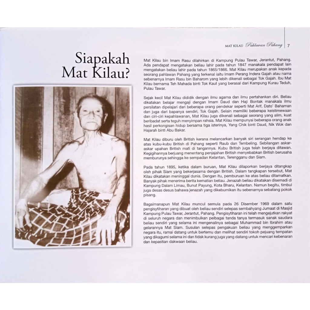 MAT KILAU, Pahlawan Pahang (ARKIB) | Shopee Malaysia