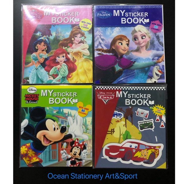 Disney Cartoon Sticker Book With Over 80Stickers | Shopee Malaysia