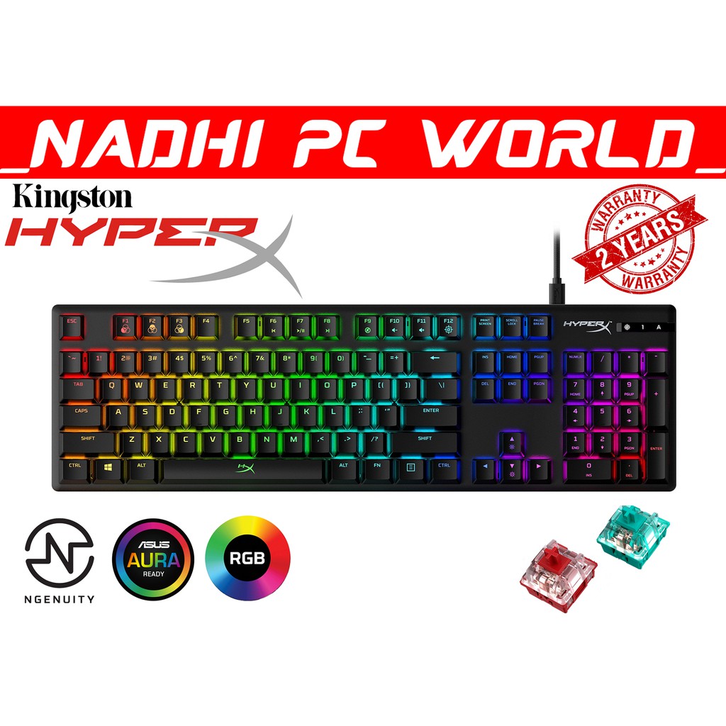 Kingston HyperX Alloy Origins RGB Mechanical Gaming Keyboard 🔴 HX ...