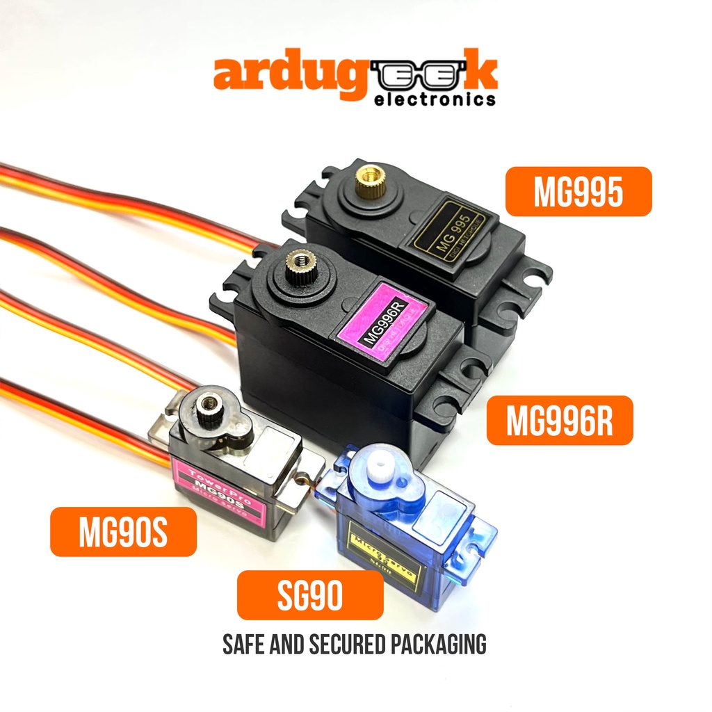 TowerPro SG90 MG90s MG995 MG996R 9g 55g Plastic Metal Geared Gear Servo Motor RC Remote Arduino ...