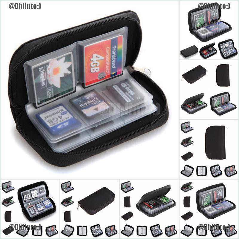 (TDST) Hot Sdhc Mmc Cf Micro Sd Memory Card Storage Carrying Pouch Case ...